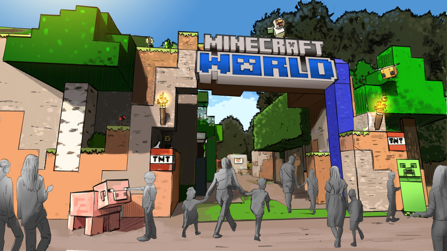 Minecraft World to open at Chessington World of Adventures in 2027 ...